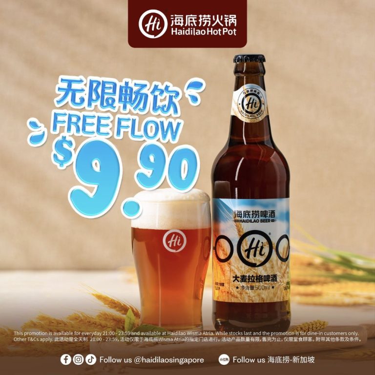 New Haidilao promotion: Free-flow beer at S$9.90 and DIY dessert bar ...