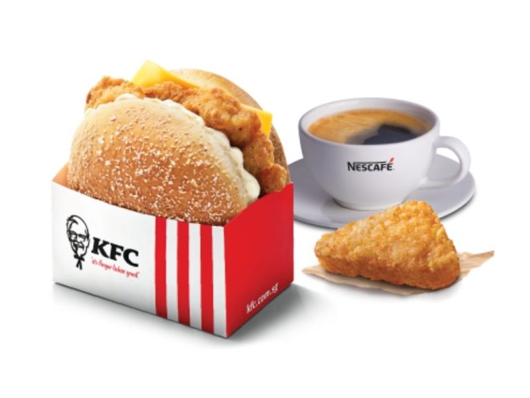 KFC breakfast promo: Free hashbrown & coffee with Riser burger