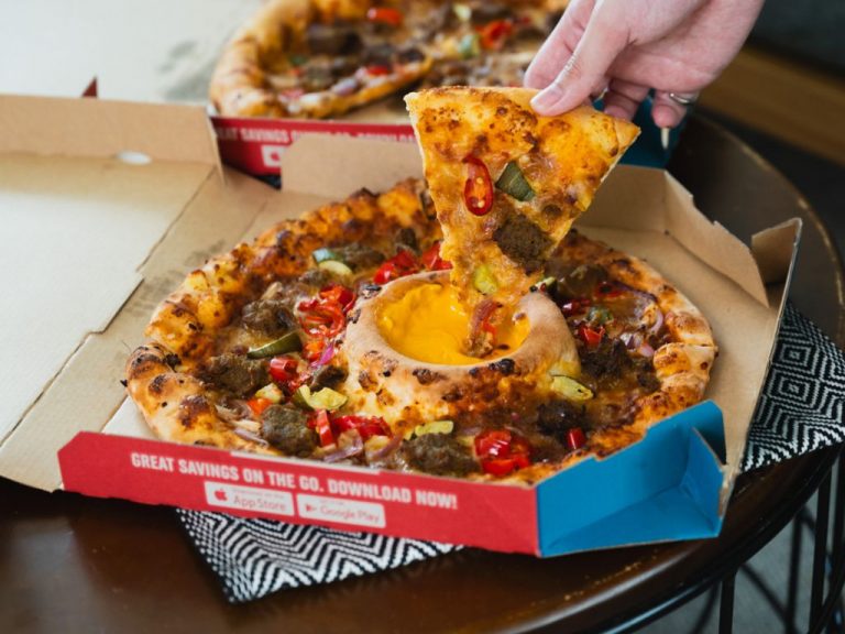 New Domino’s sate pizza is impossibly rich, can be jazzed up with its ...